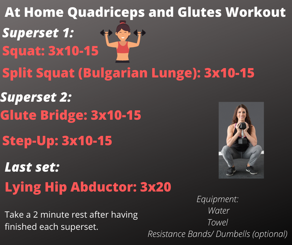 Women’s At Home Quadriceps and Glutes Workout – Taras Fit World